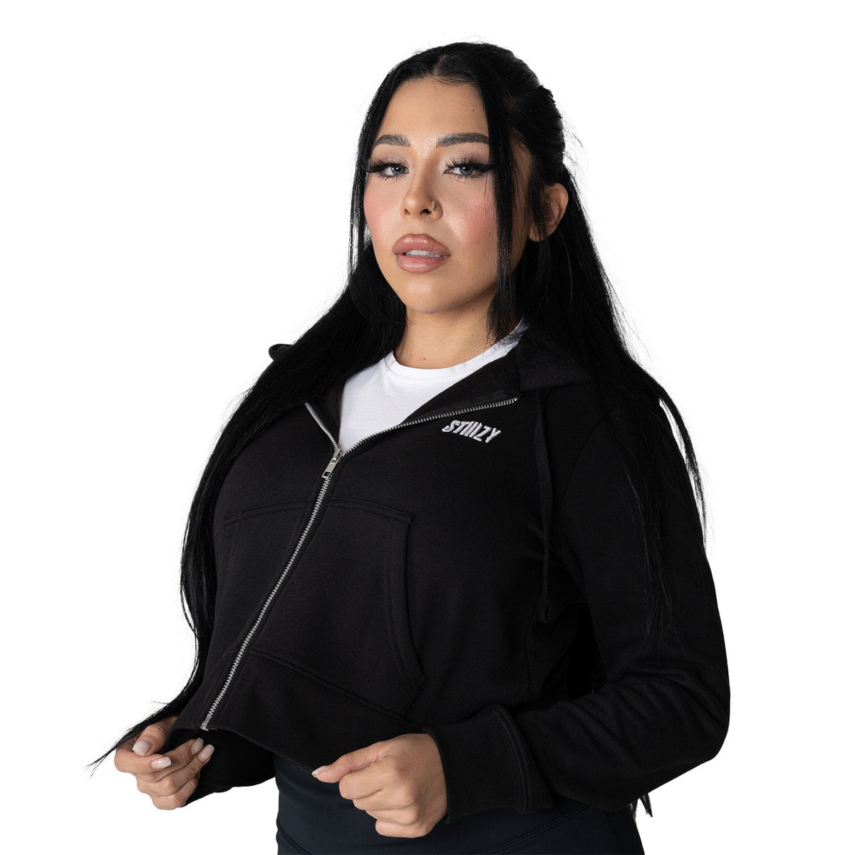 STIIIZY Women's Cropped Hoodie - Black – STIIIZY Clothing